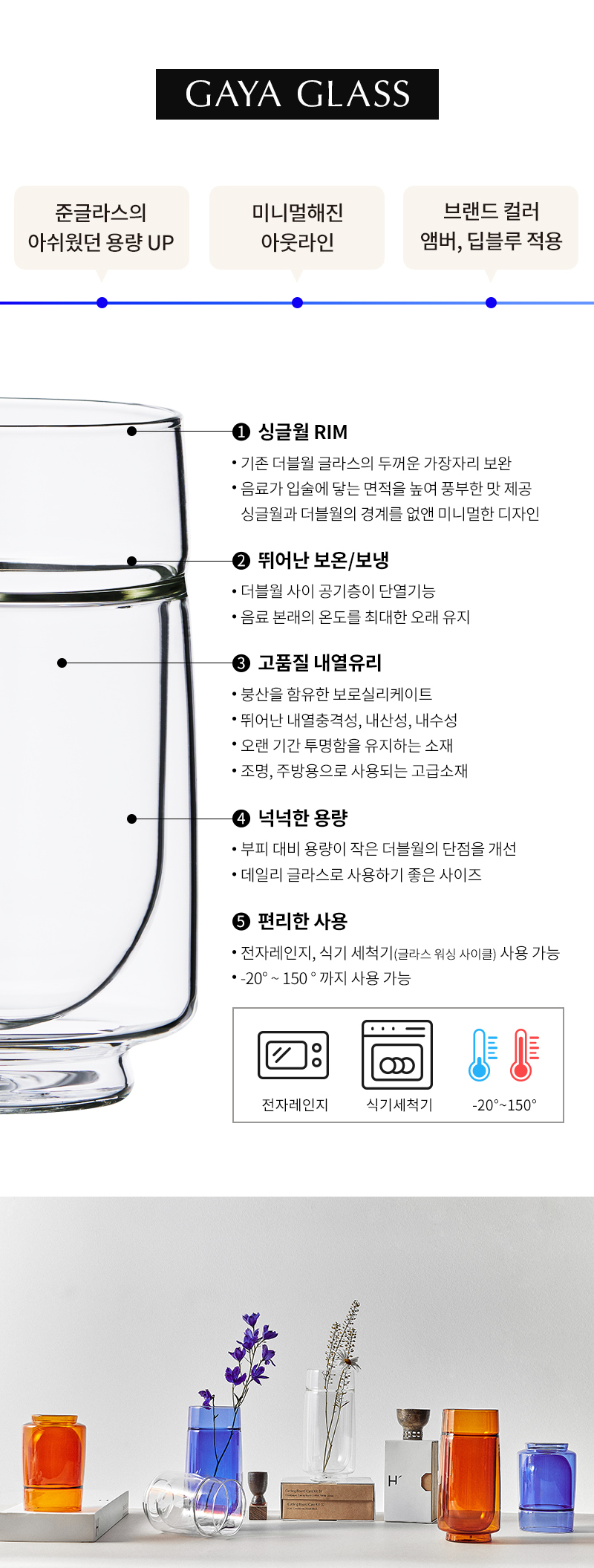 헤리터 가야 글라스 Medium 350ml - 감도 깊은 취향 셀렉트샵 29CM